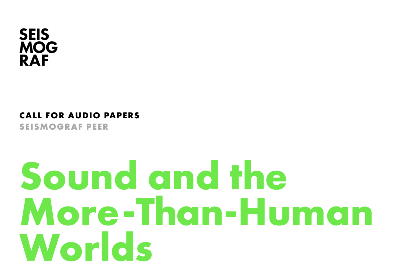 Sonic Field – arts, studies and technologies of sound and listening